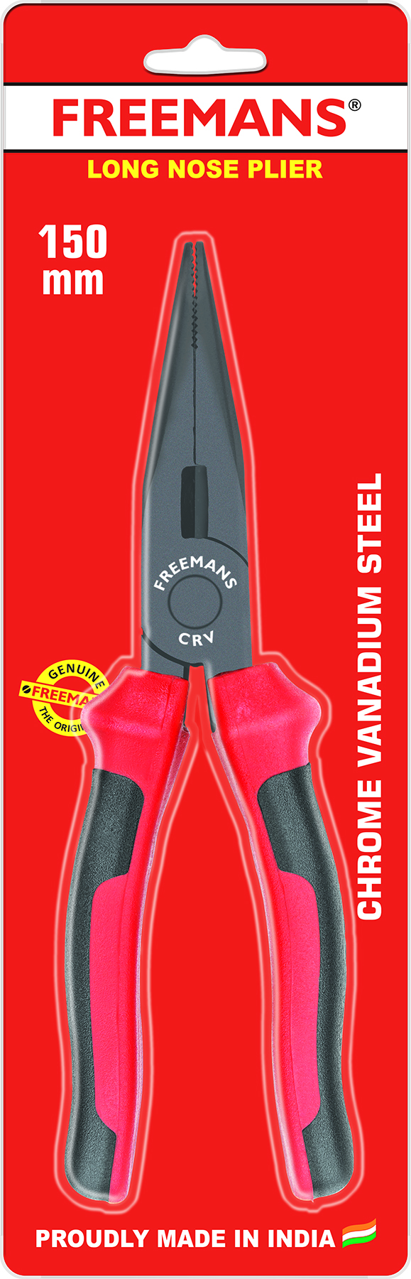 FREEMANS Chrome Vanadium Steel Long Nose Plier with Cellulose Acetate ...